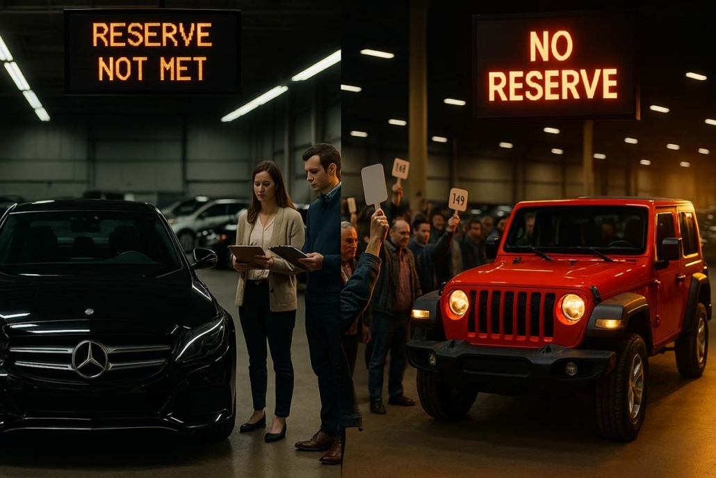 Reserve vs No-Reserve Car Auctions: Key Differences